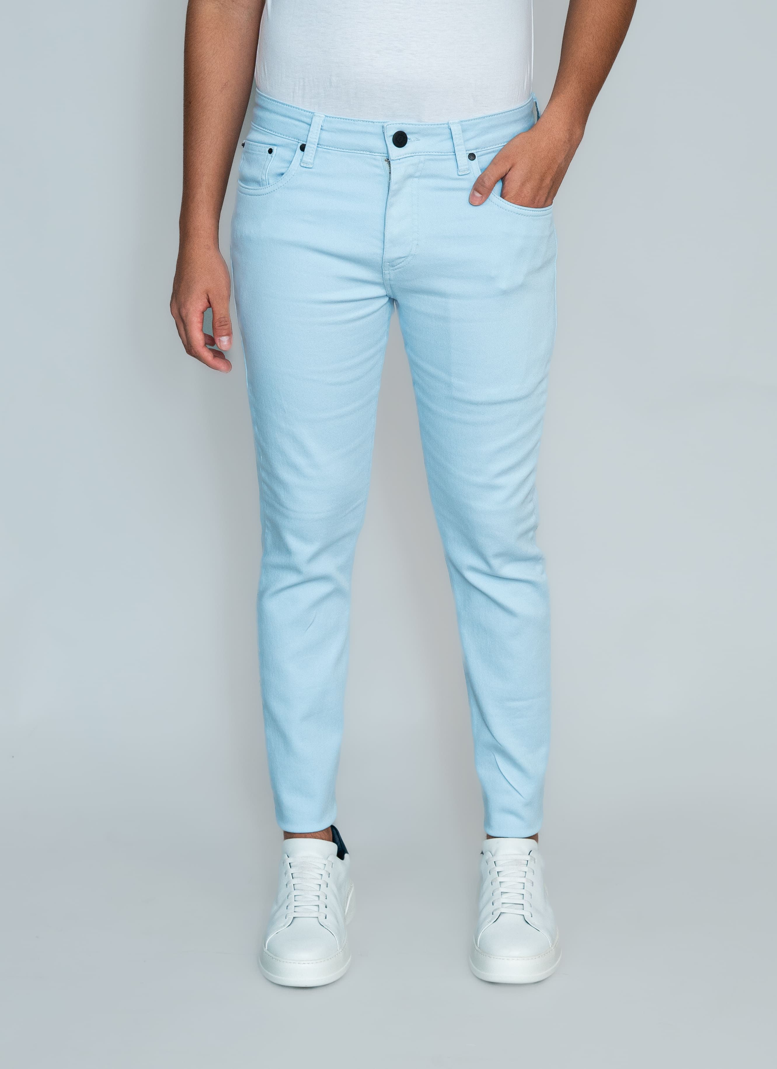 Calça Sarja Premium Stefano Azul Céu | Stefano Store