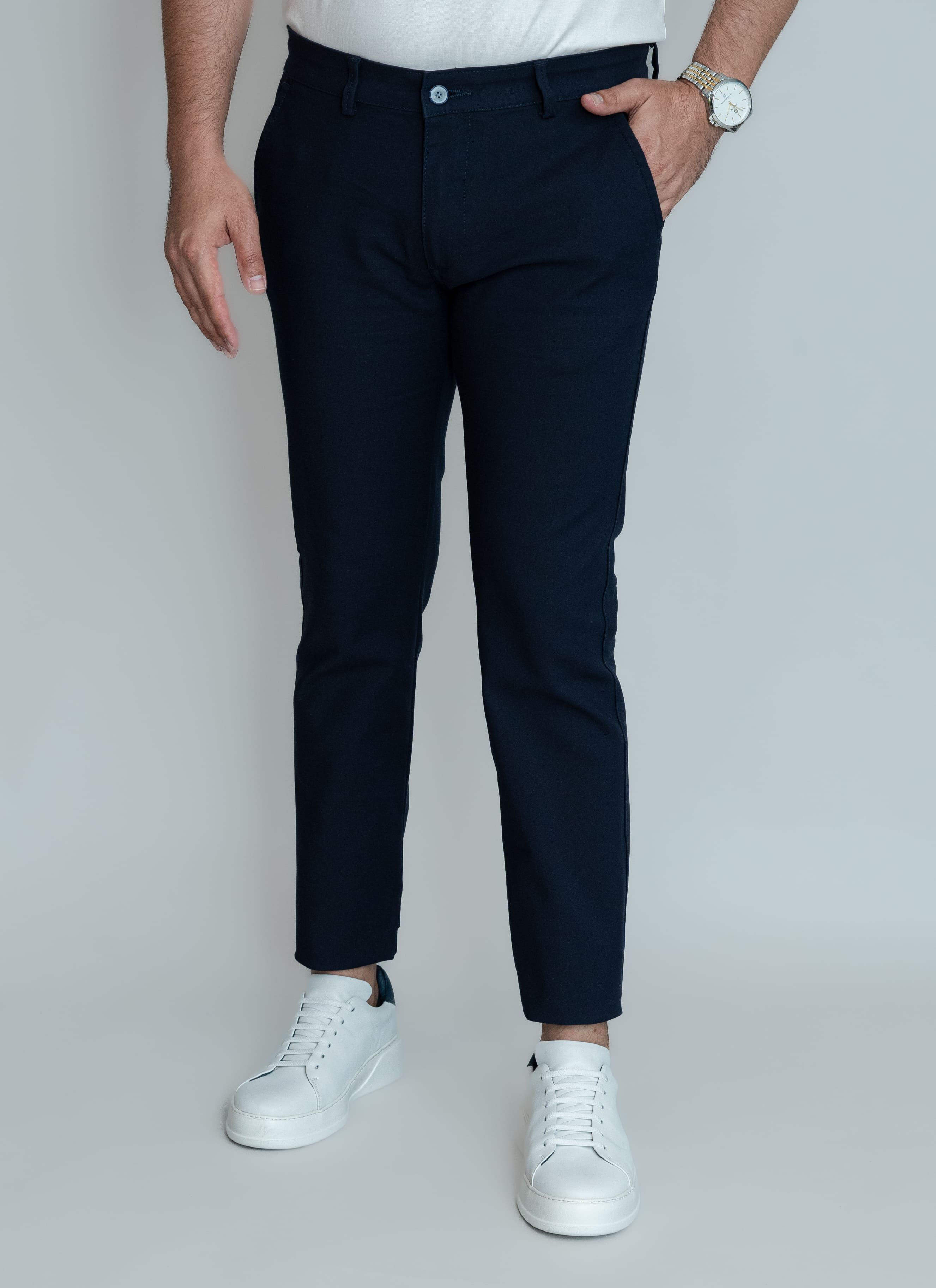 Calça Sarja Premium Stefano Azul Marinho | Stefano Store