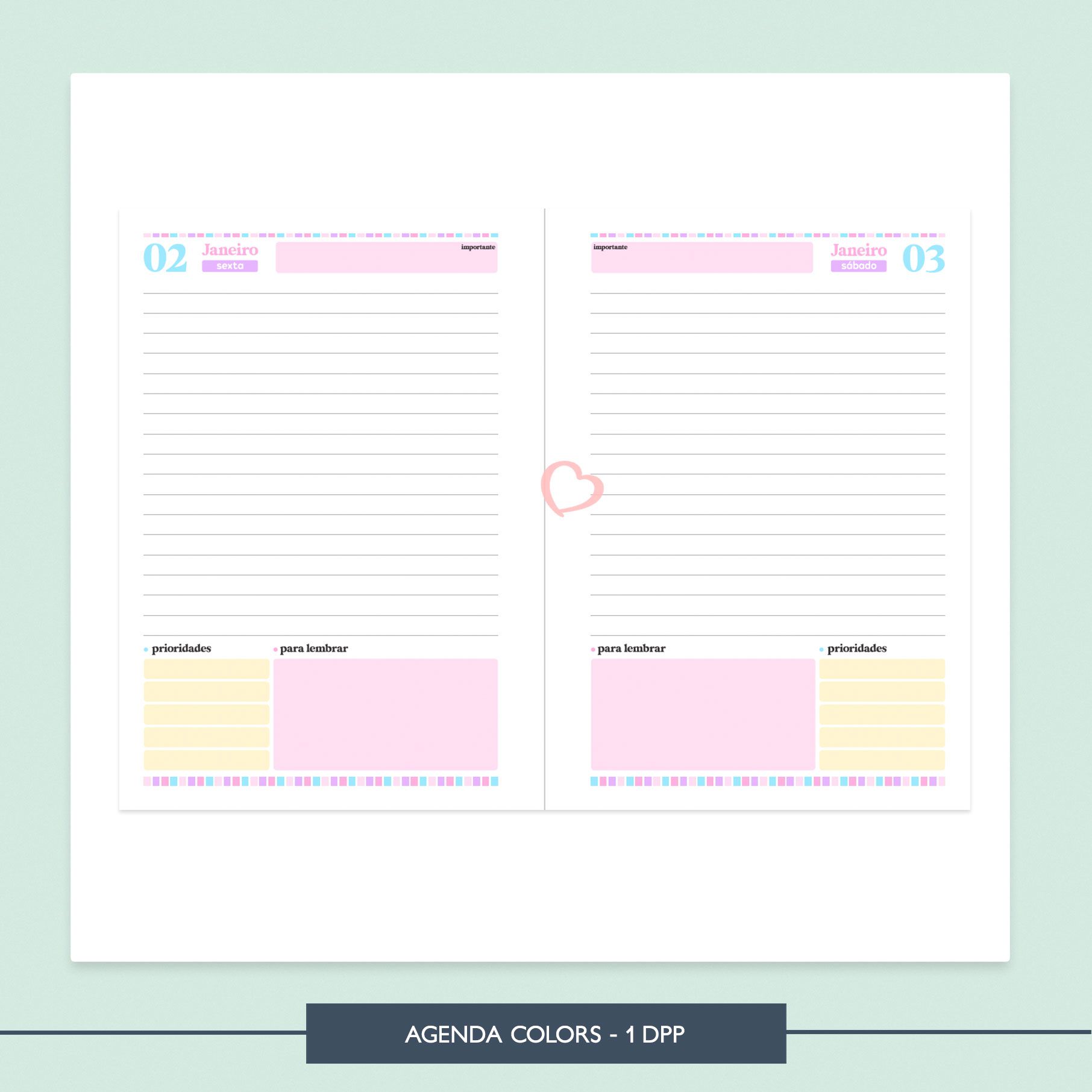 Agenda 2026 - Colors - 1 DPP | Studio Office K