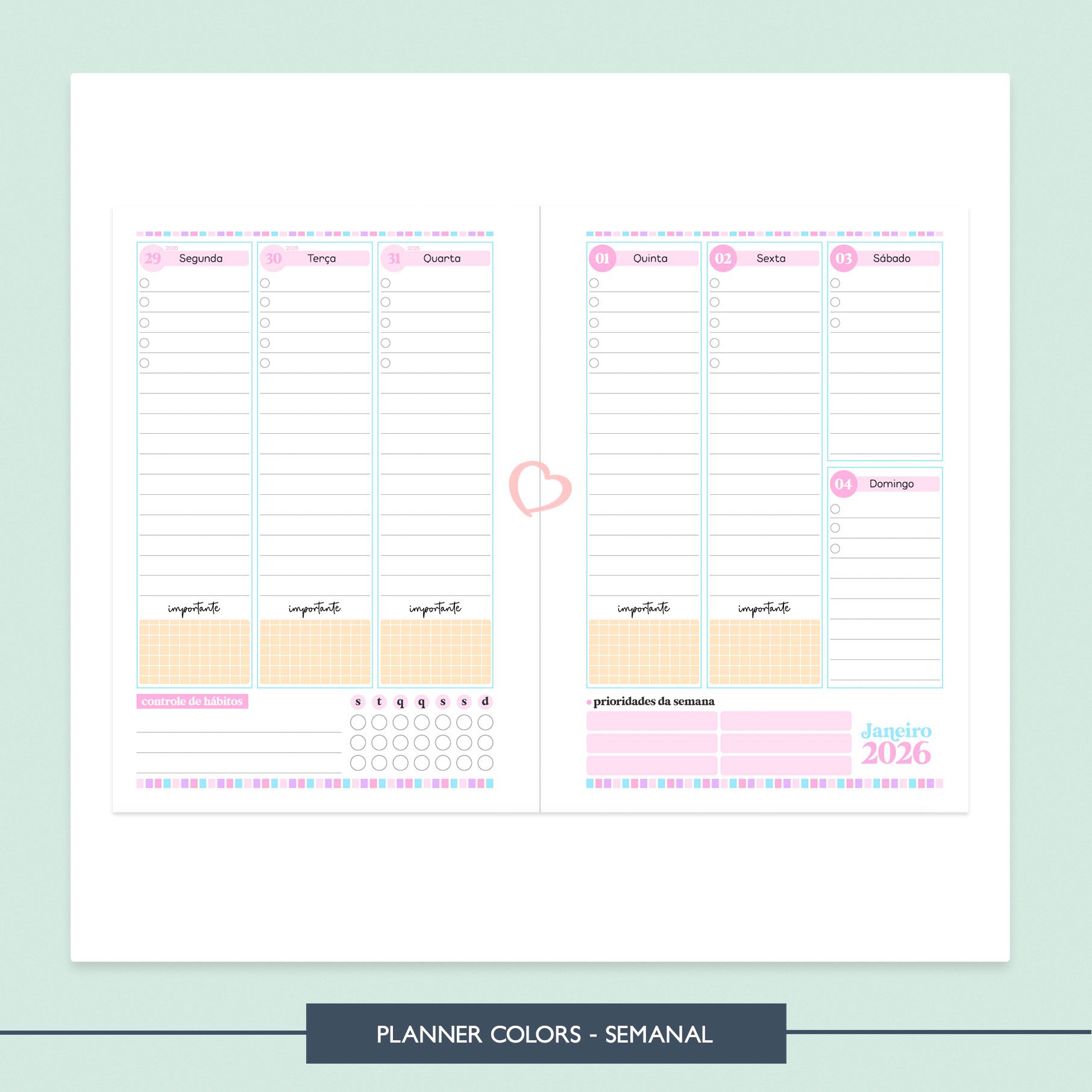 Planner Colors 2026 | Studio Office K