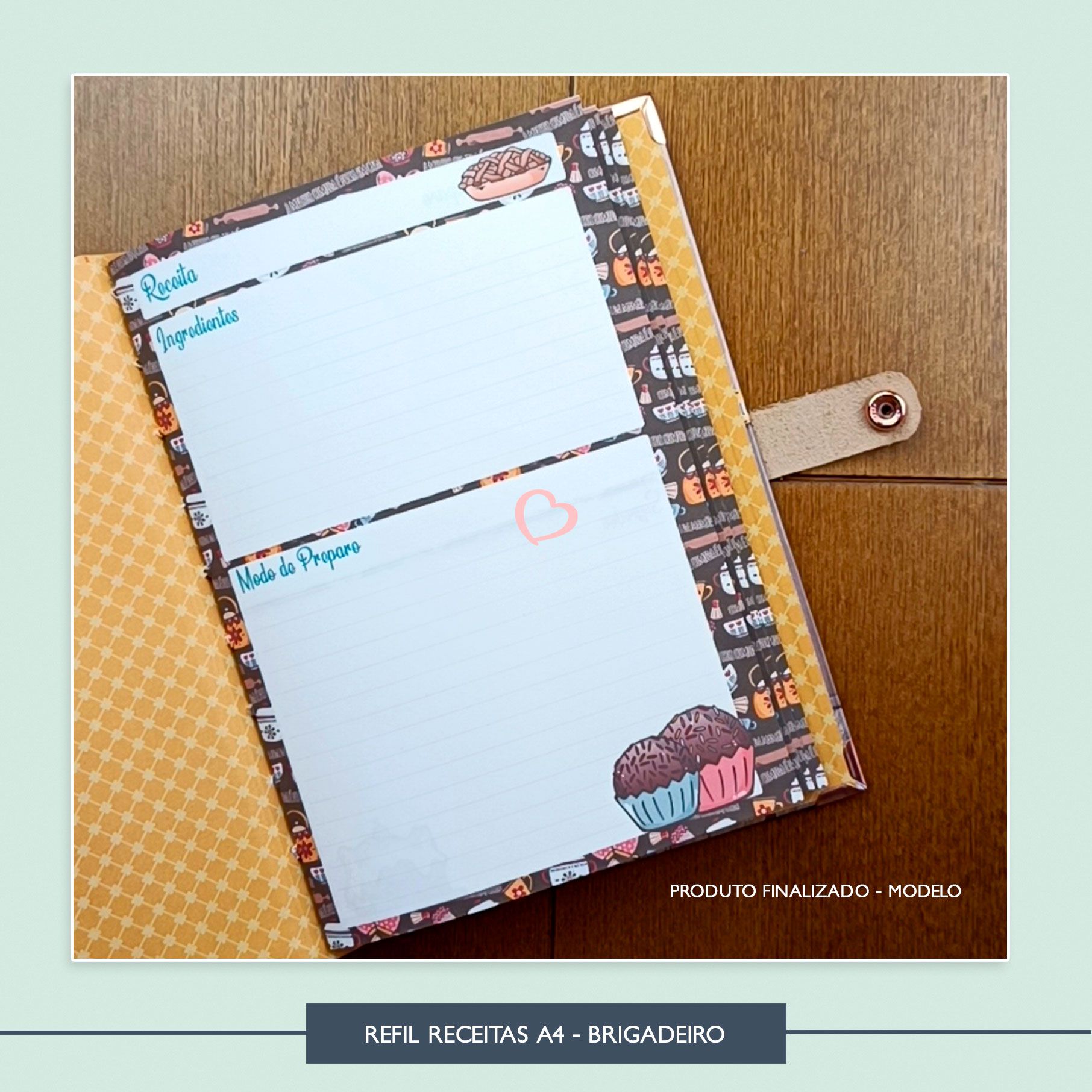 Refil de Receitas * Brigadeiro A4 | Studio Office K