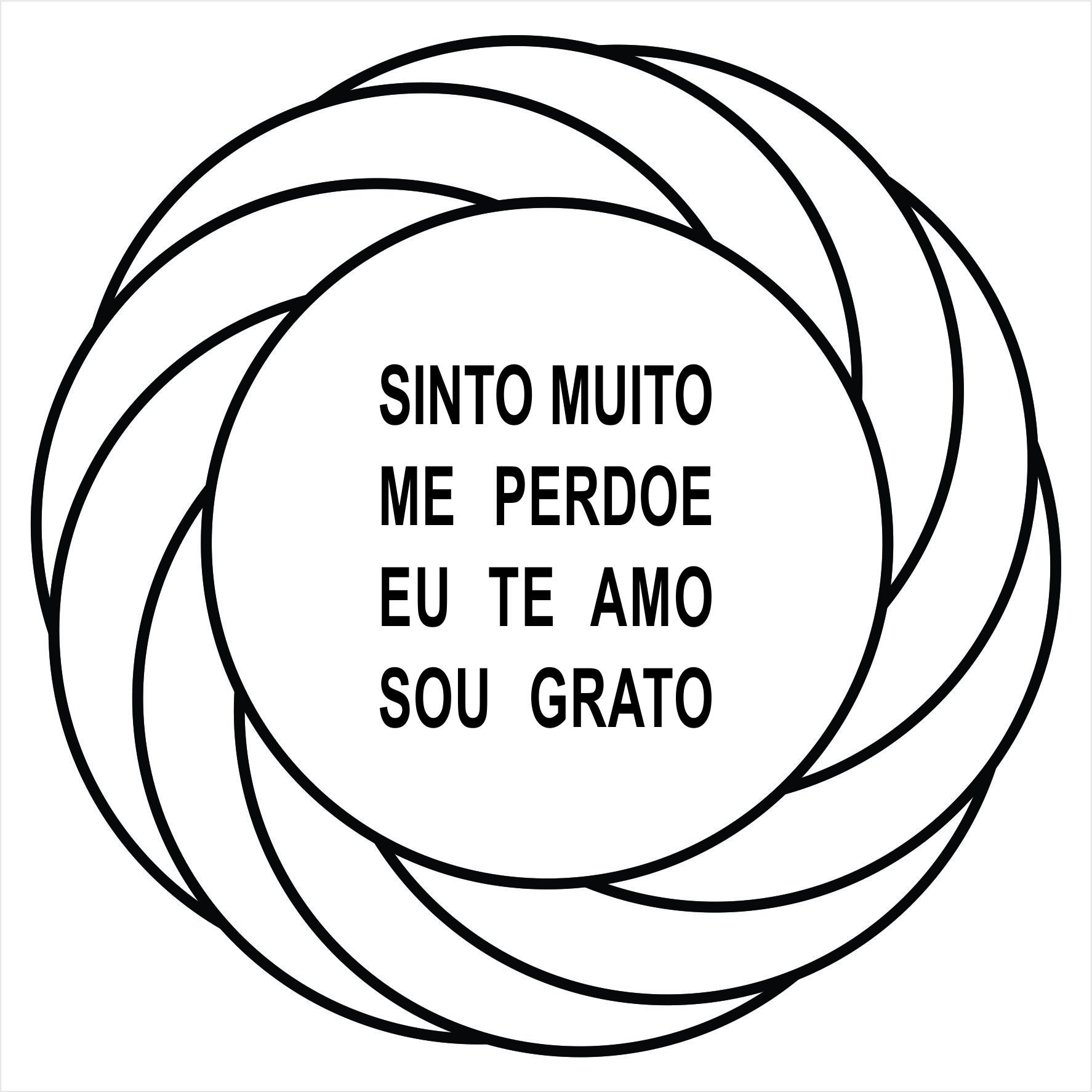 Gráfico Turbilhão com Ho’oponopono PS PVC | LOJA TERAPEUTA LUCIANA SILVEIRA