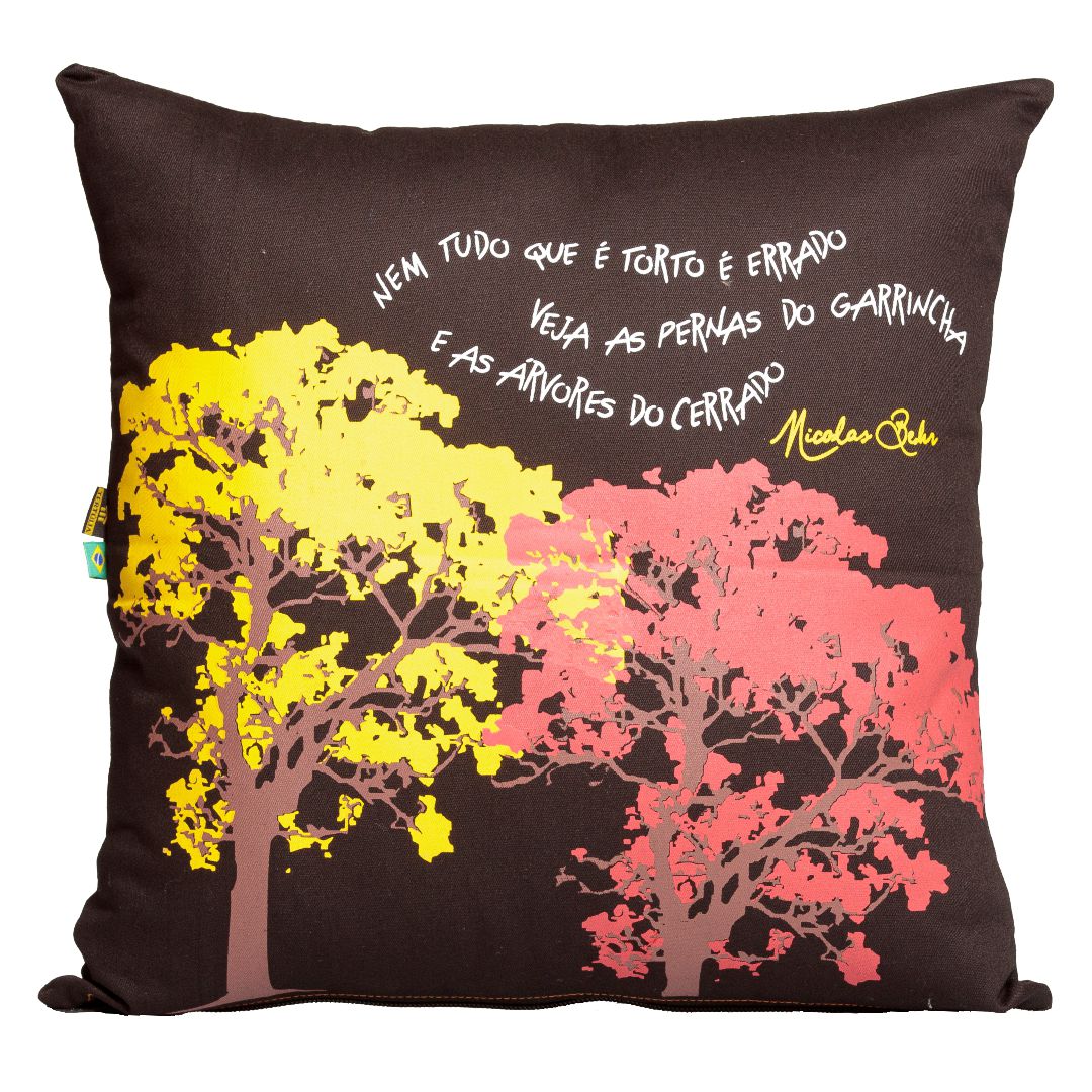 Capa de Almofada Nicolas Behr - Preta - Tertúlia Produtos Literários