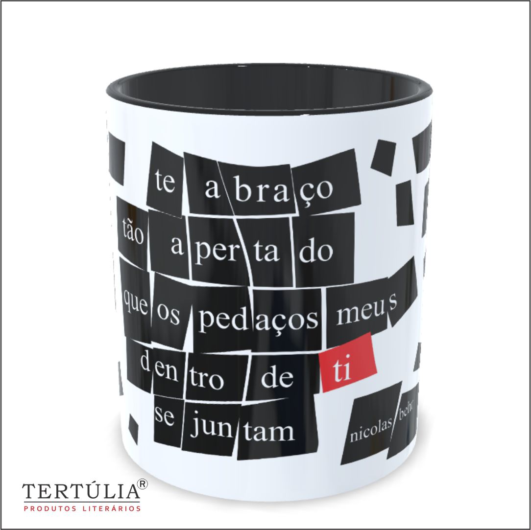 CANECA NICOLAS BEHR - Preta - Tertúlia Produtos Literários