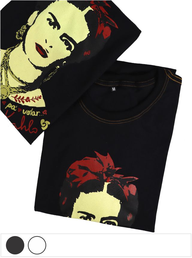 Camiseta Frida Kahlo Alas - Preta - Tertúlia Produtos Literários