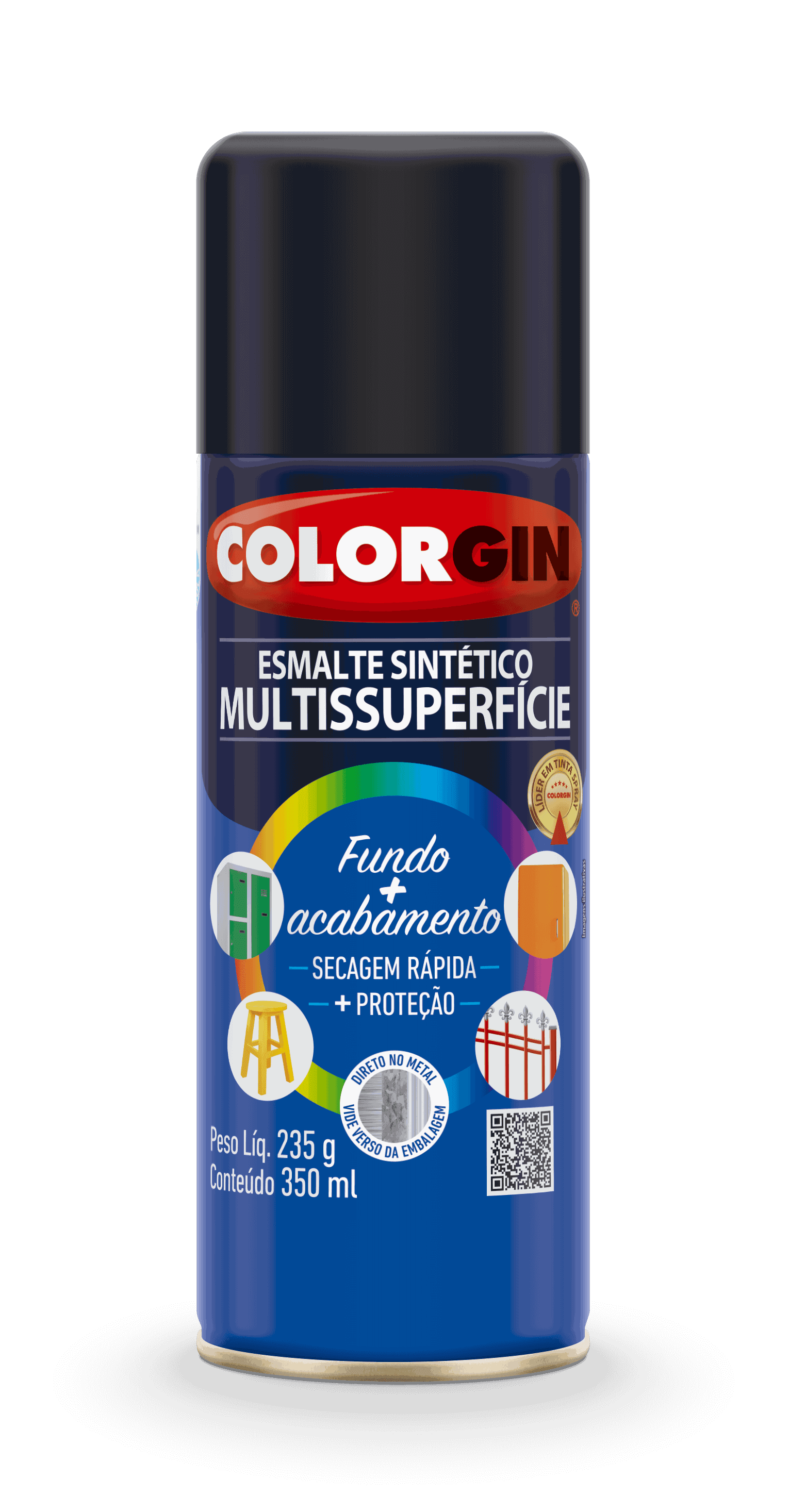 COLORGIN ESMALTE SINTÉTICO PRETO | TINTAS PALMARES
