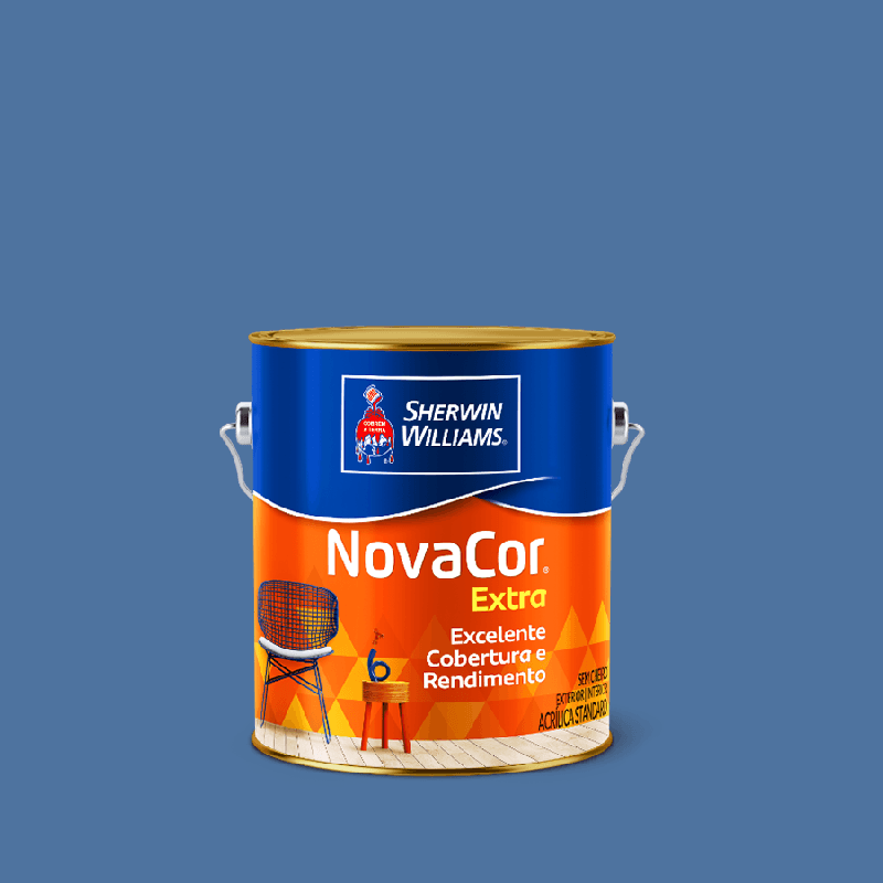 NOVACOR ACRÍLICO EXTRA MAIS RENDIMENTO FOSCO AZUL ÍNDICO 3,6L | TINTAS ...