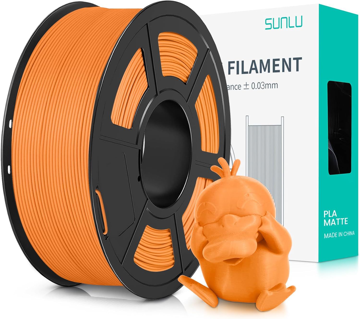 Filamento PLA Matte 1.75mm 1kg Laranja | TOPINK3D