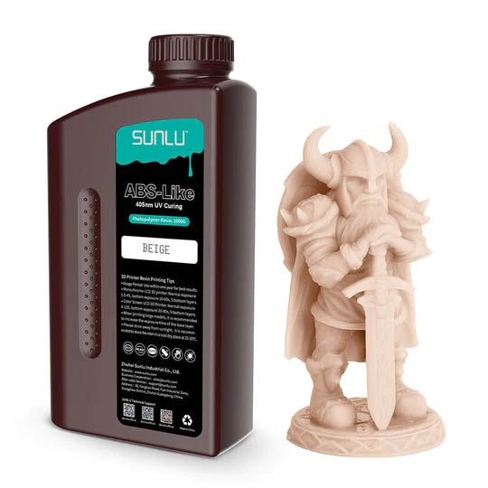 Resina UV ABS Like SUNLU 1kg Bege | TOPINK3D