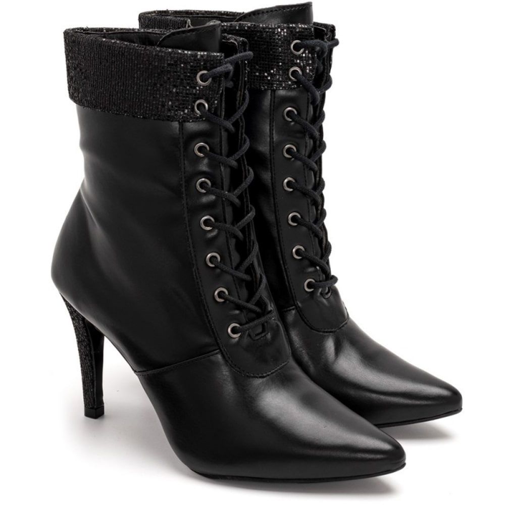 Bota Feminina Cano Médio Preta | Torani Calçados
