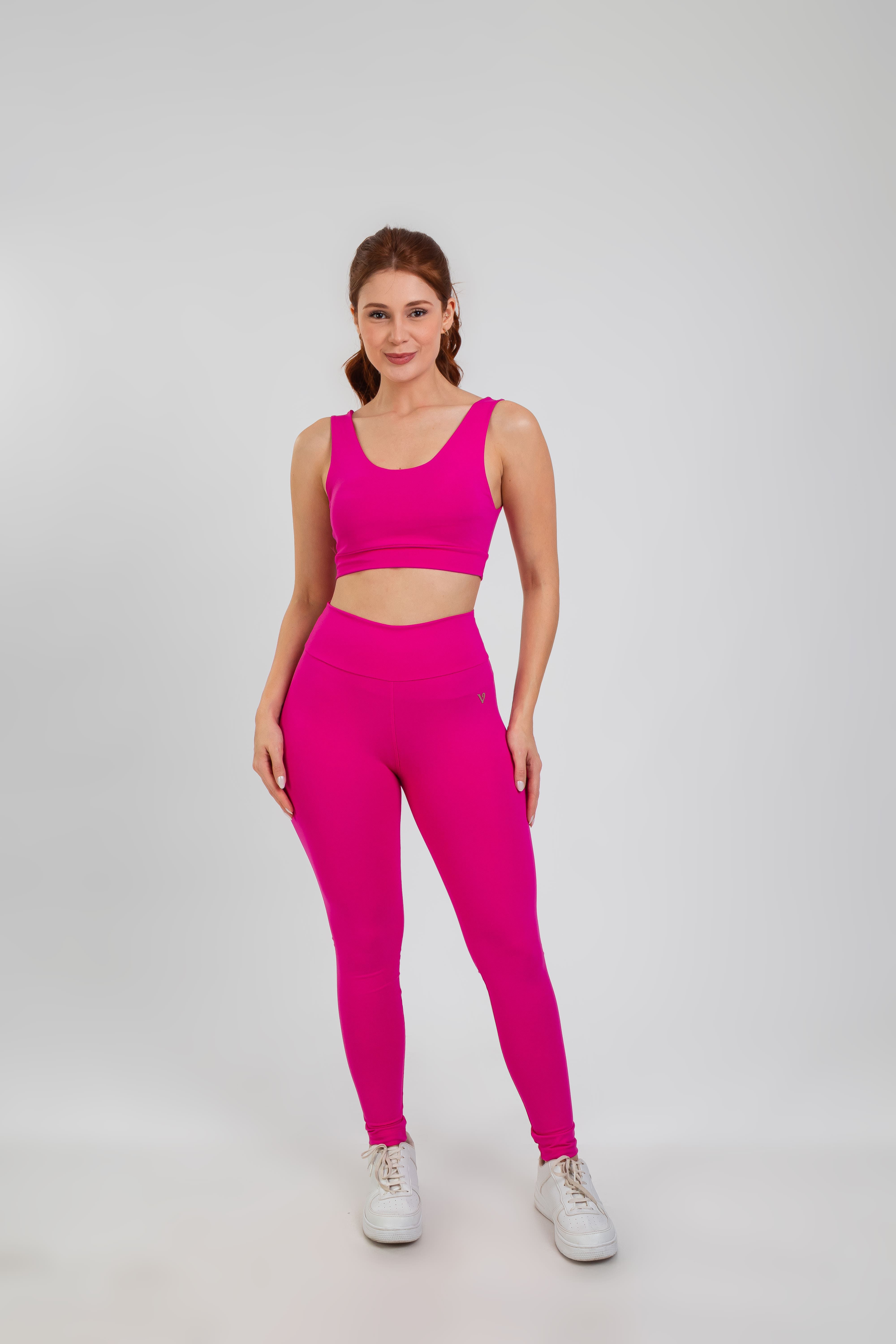 Calça Legging Feminina Básica - Rosa Pink | VASHTI FITNESS