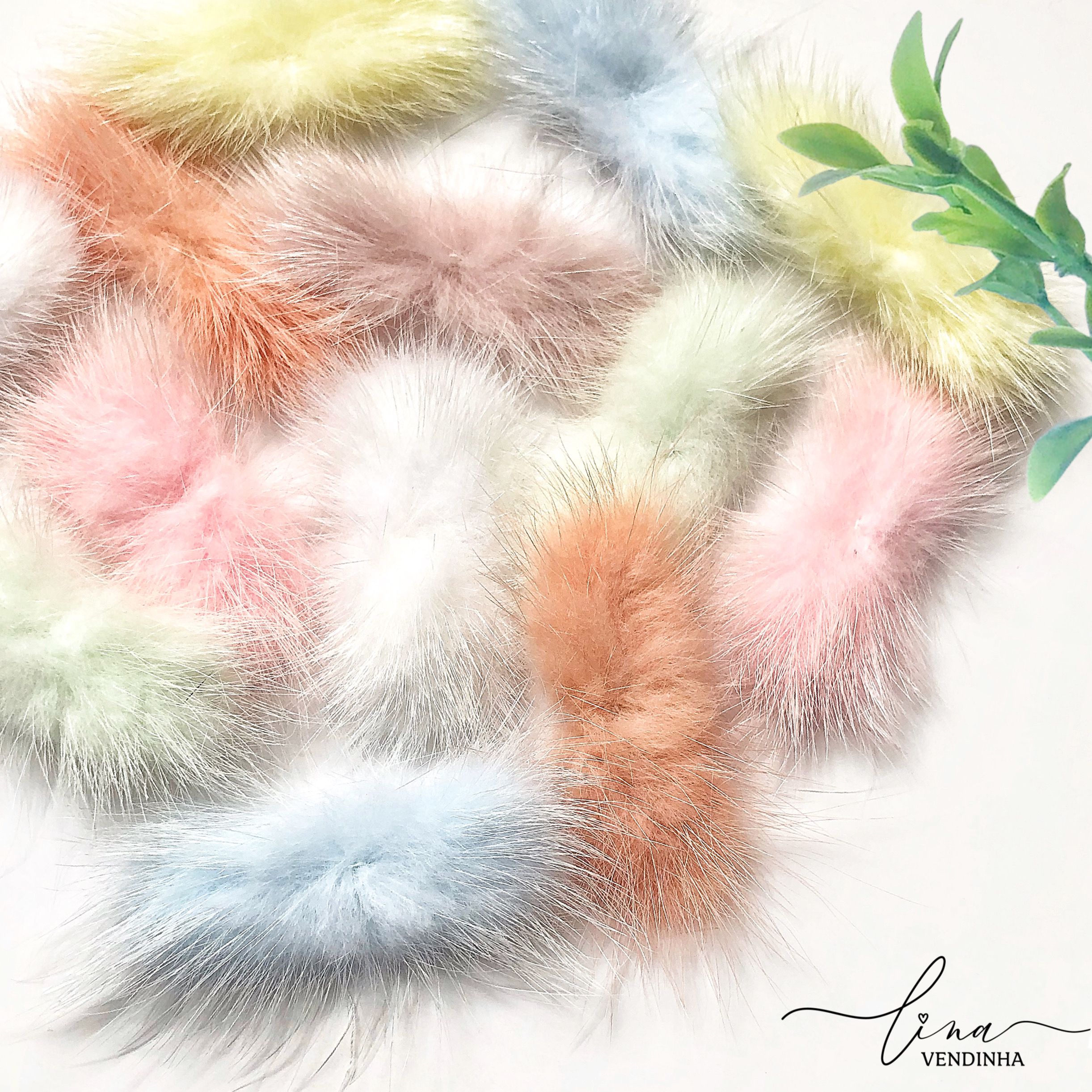 Aplique Pompom Retangular Candy | VENDINHA LINA