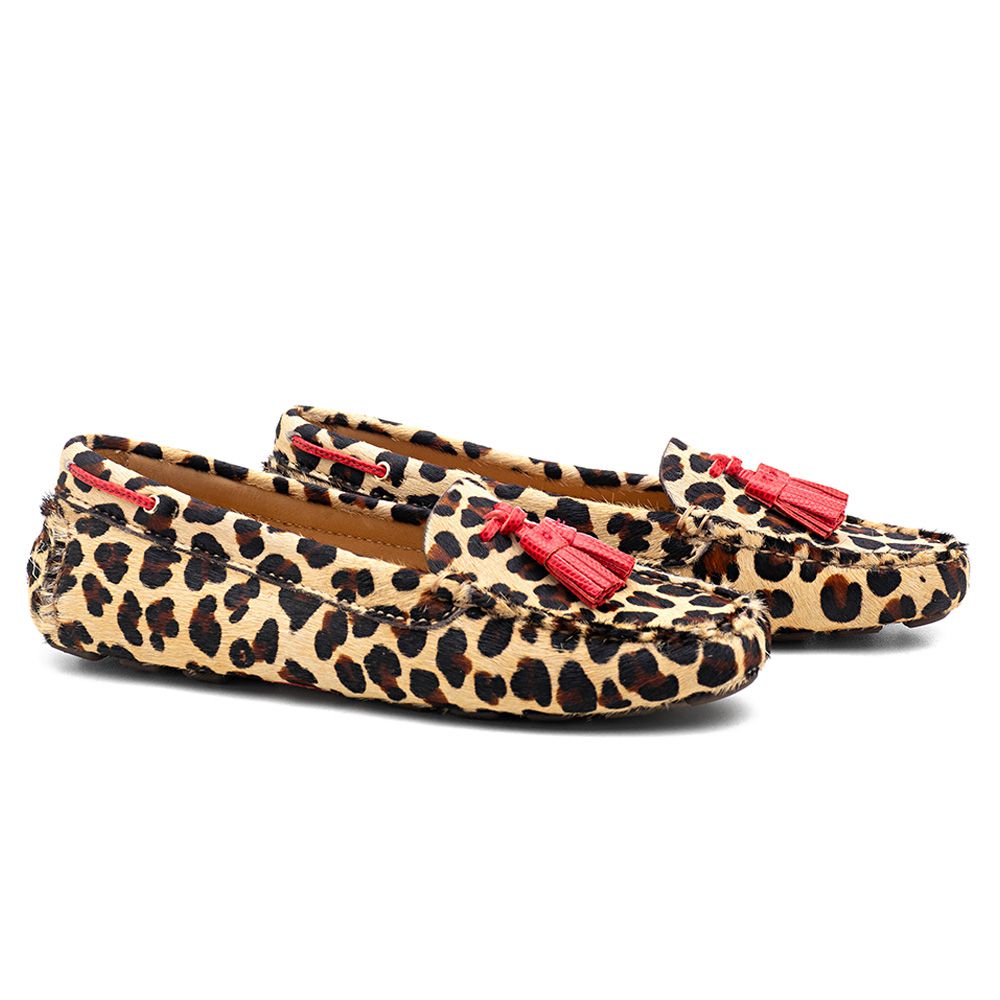 Mocassim Driver Feminino Leopard | Veromoc