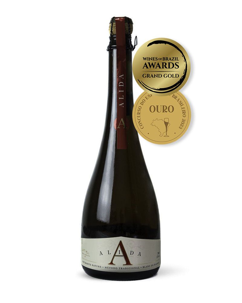 Alida Espumante Nature - Caixa com 3 Unidades | Vinhedos do Monte Agudo