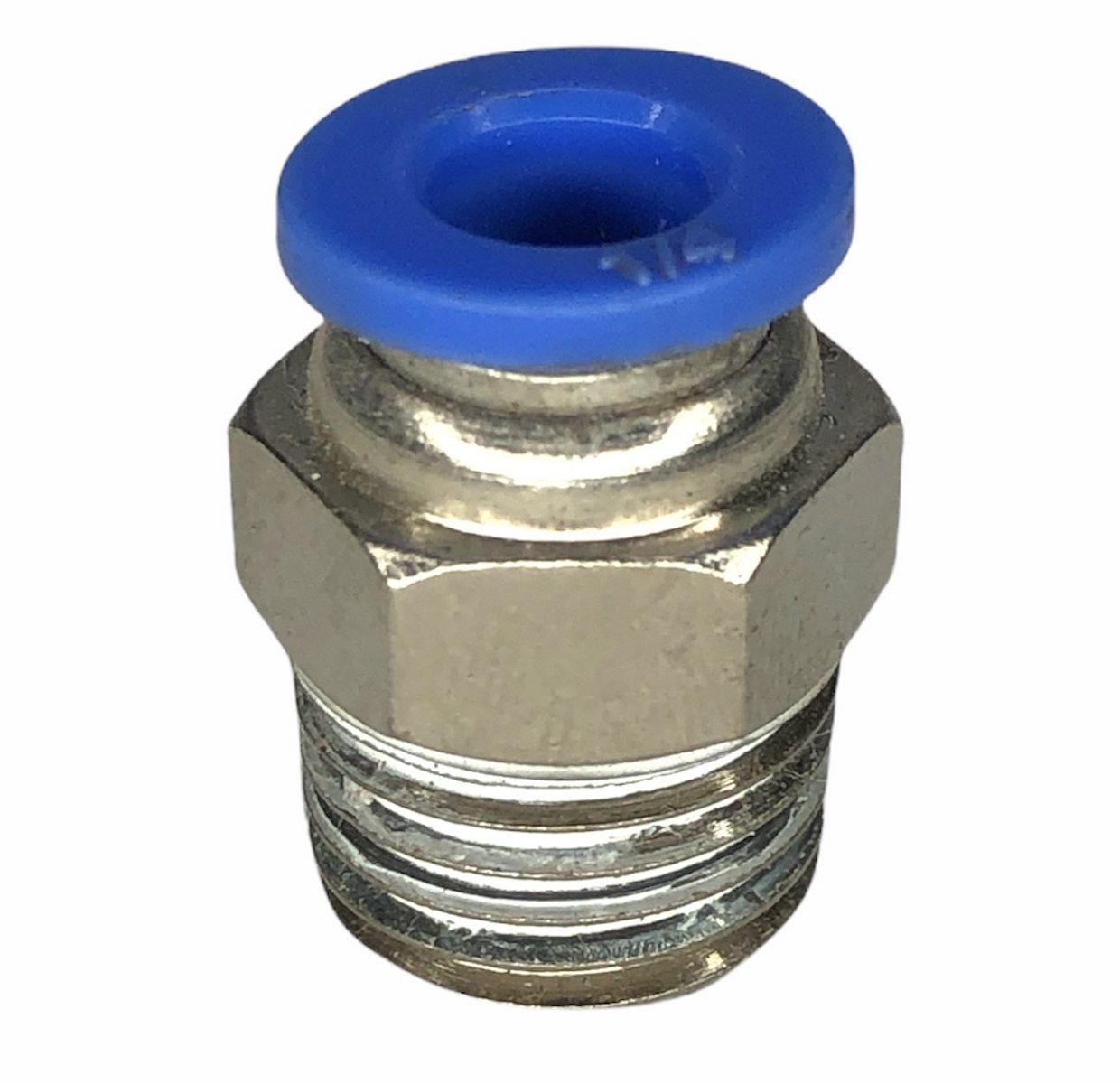 Conexão Pneumatica Reta Fluir Tubo 1/4" x Rosca 1/4" NPT | MAQPART