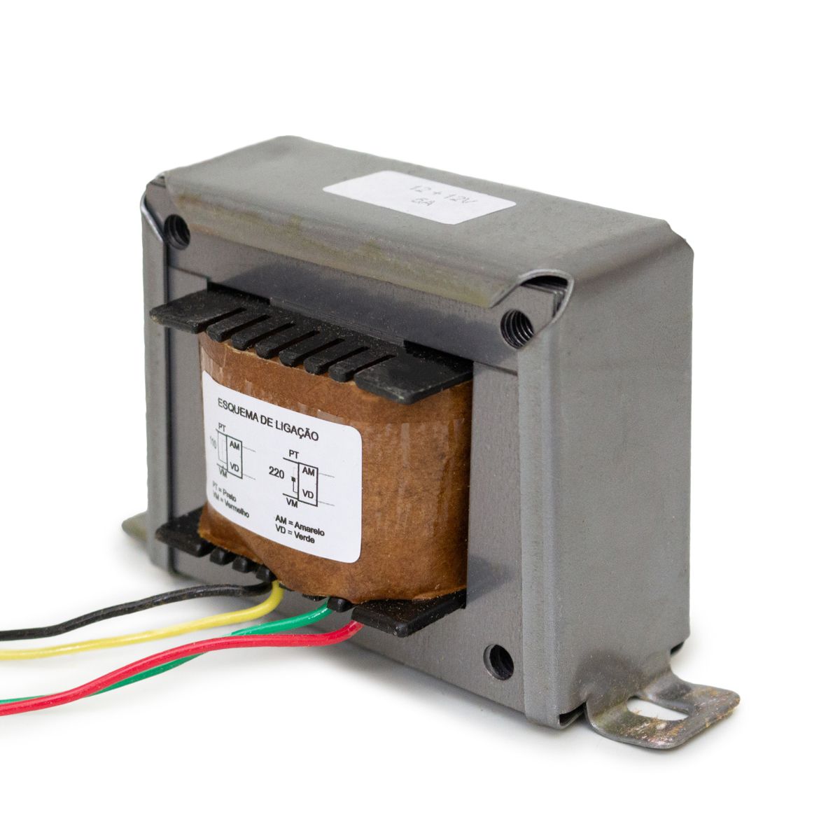 Transformador 12+12V 5A 127/220V TR-05-005 MM Eletrônica | MAQPART
