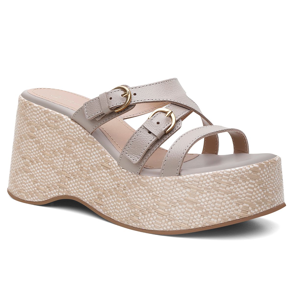 Tamanco Violanta Couro Eva Cinza | Violanta Calçados Femininos