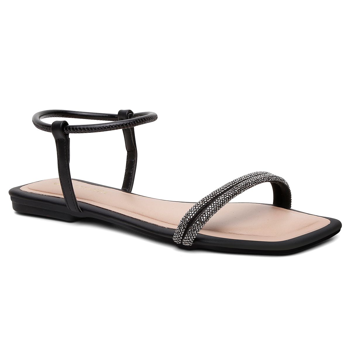 Rasteira Violanta Grécia Preto | Violanta Calçados Femininos