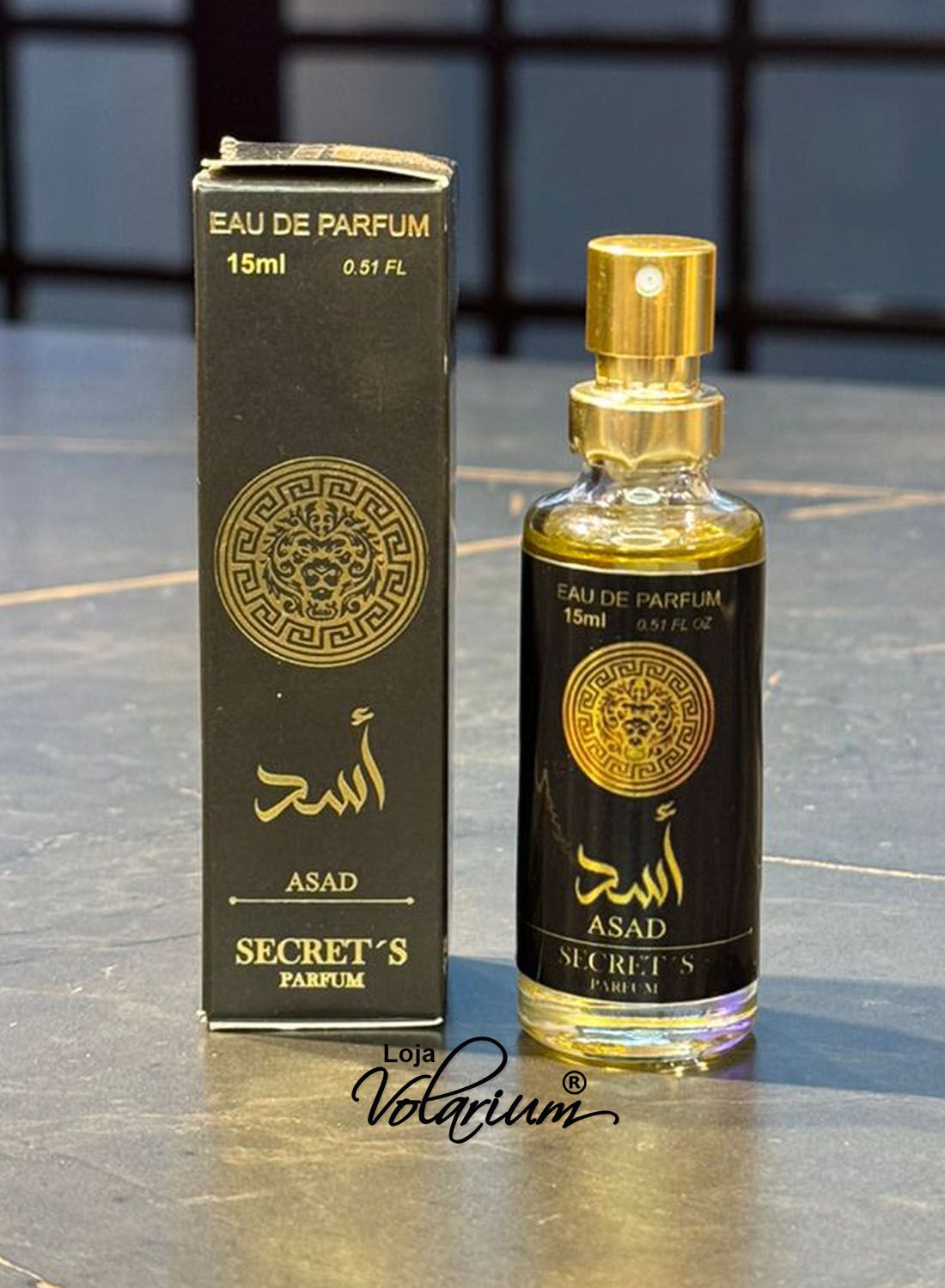 Perfume Arabe Asad Decanter Miniatura 15 ml | LOJA VOLARIUM