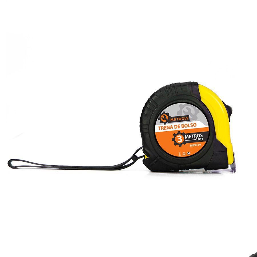 Trena 3 Metros Emborrachada com Trava Profissional Amarela | KAHSH ...