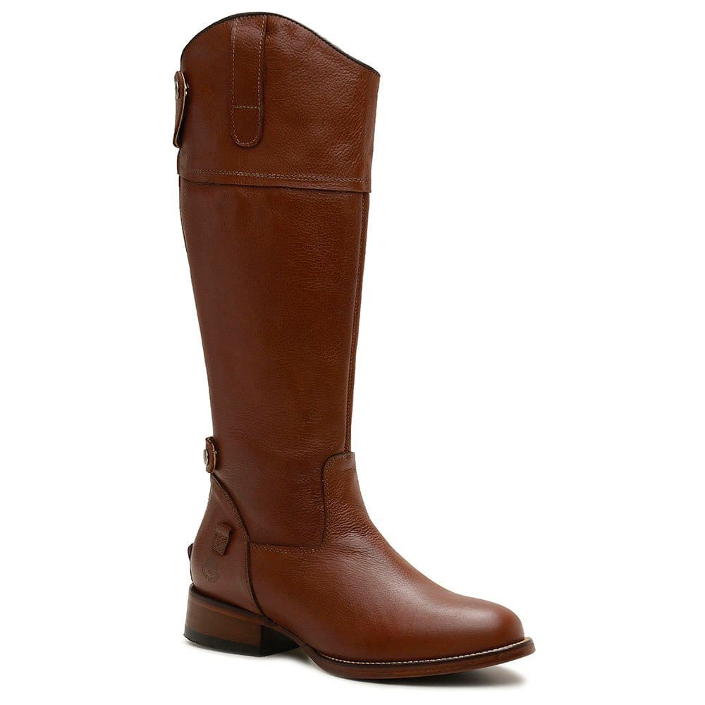 Bota Hípica Masculina Couro Floater Conhaque - Silverado Botas ...