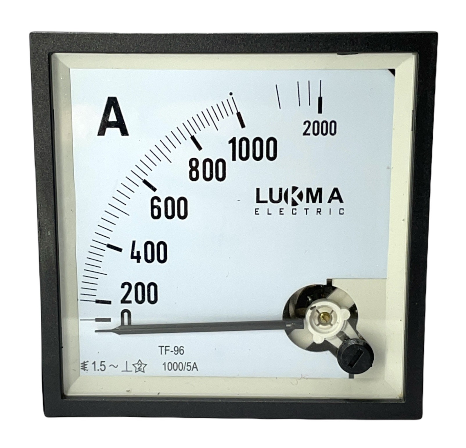 Amperímetro Analógico 0-1000A Ferro Móvel 96x96mm Lukma | MAQPART