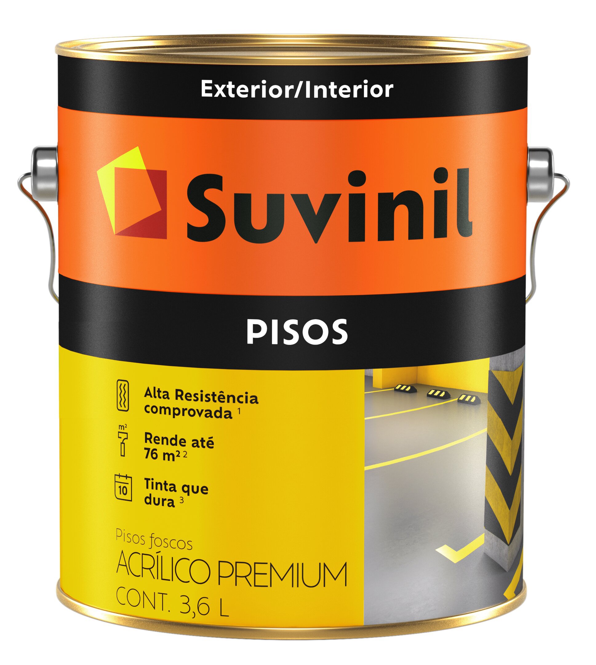 Tinta Acrílica Piso Fosco 3,6L | Arena Tintas