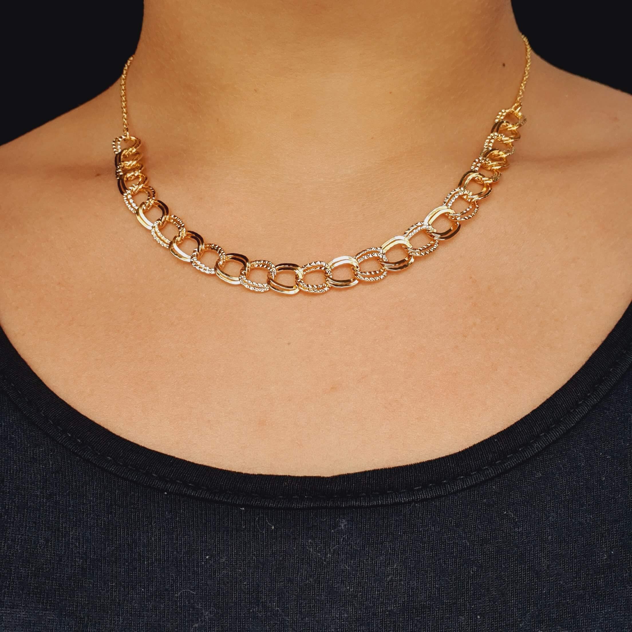 Colar Folheado a Ouro 18K Elos - Chérie Bijoux