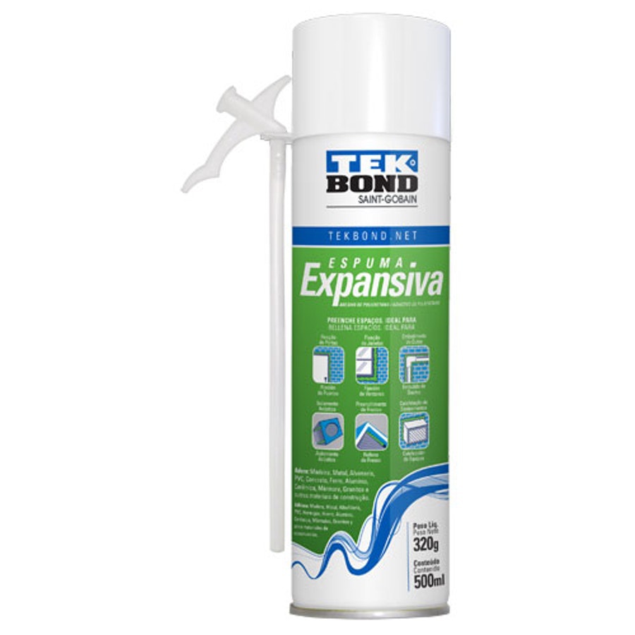 ESPUMA EXPANSIVA DE PU 500ML TEK BOND | Couto Materiais