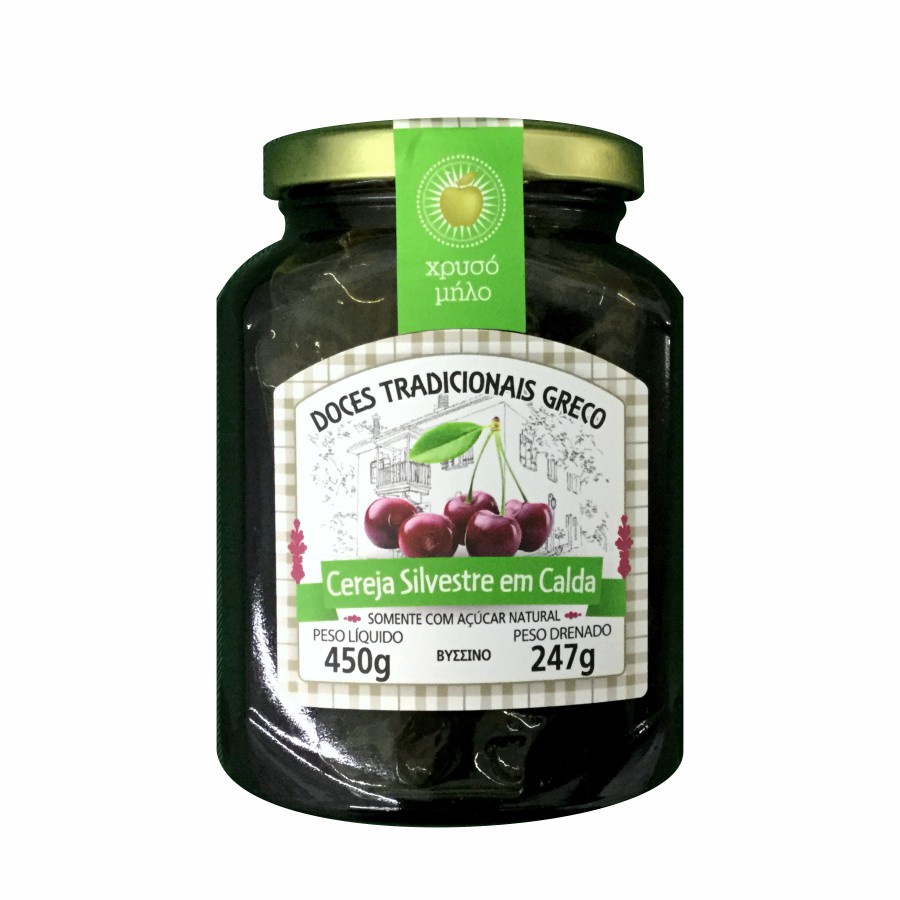 Vissino cereja silvestre em calda 247g | Empório Grego