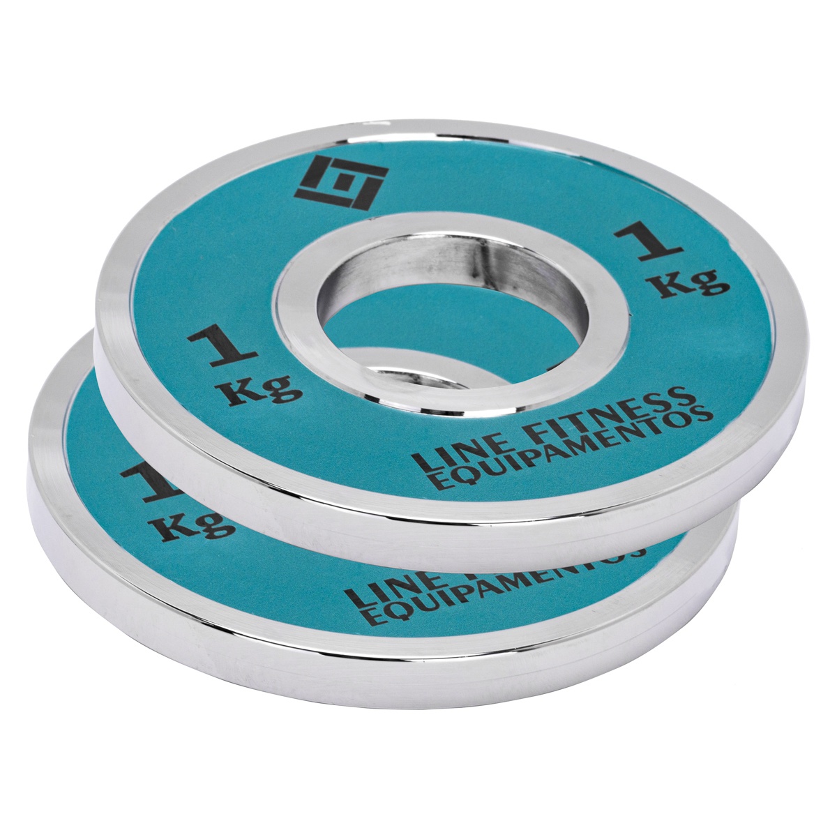 Par de Anilhas Olímpicas Fracionadas 1 kg | Equipamentos Line Fitness