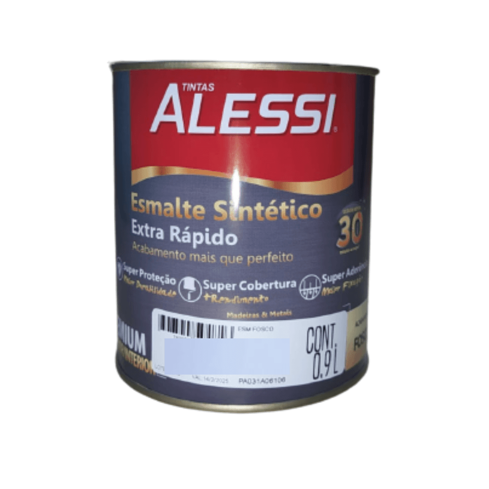 Alessi Esmalte Extra Rápido Premium Fosco Grafite Escuro 900ml | FITZTINTAS