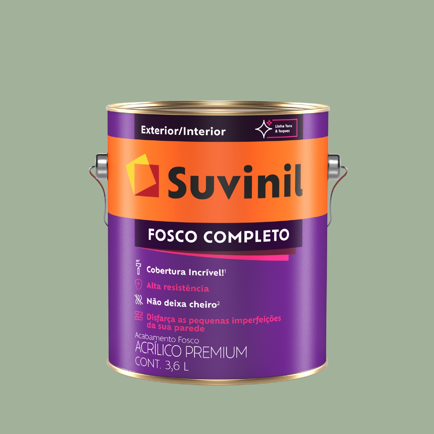 Tinta Acrílica Fosco Completo Cashmere 3,6L Suvinil | Impermix ...