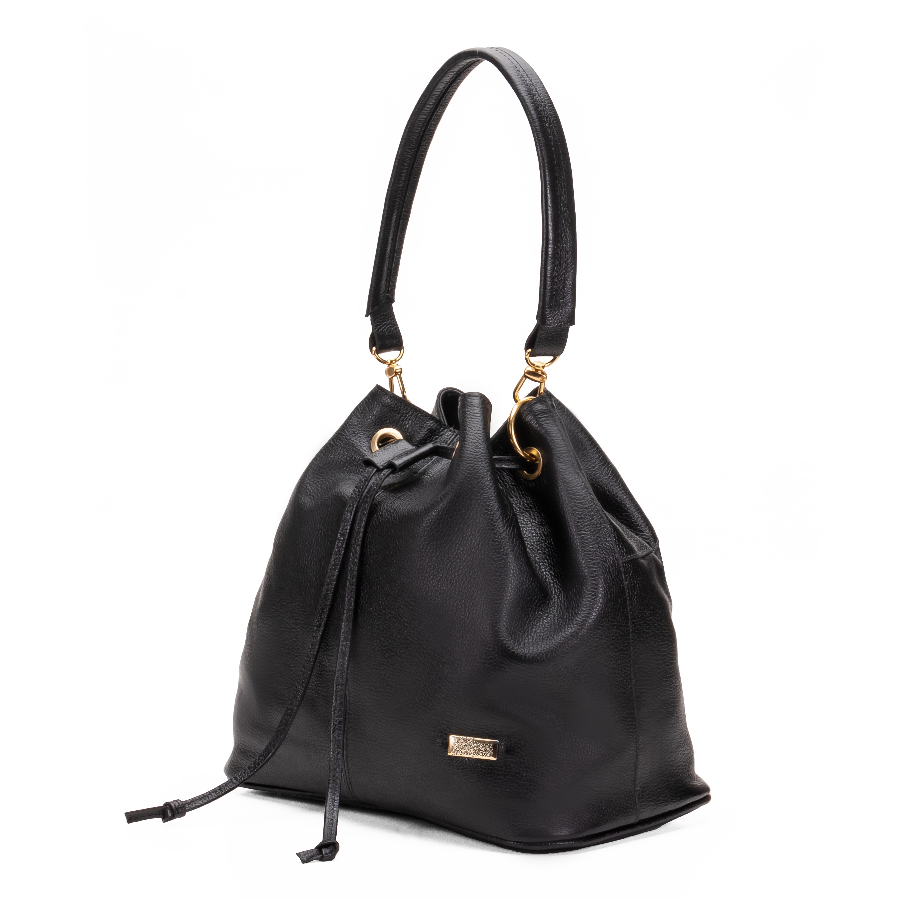 Bolsa Saco Feminina Júlia Transversal Em Couro | JFECOURO