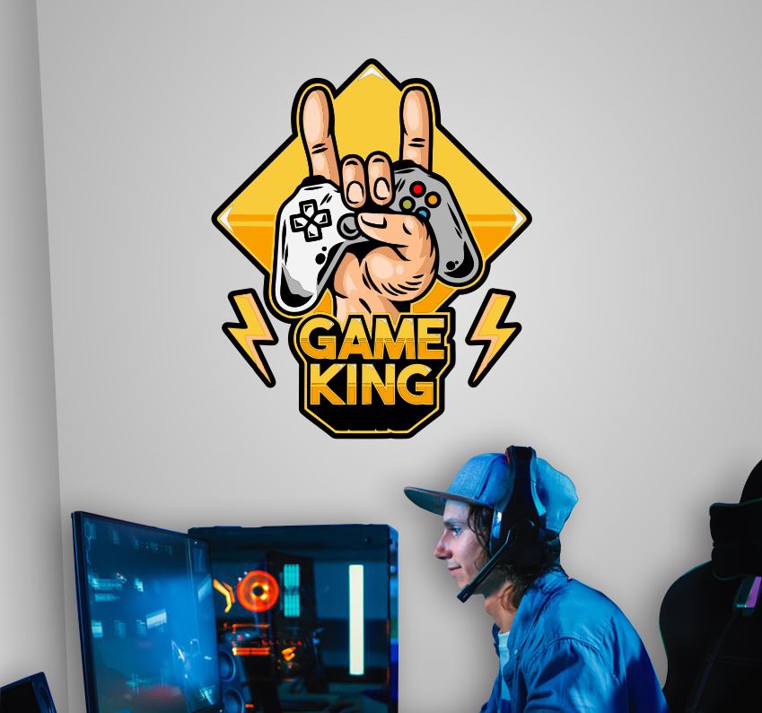 Adesivo parede Gamer Over | KREATIVEADESIVOS