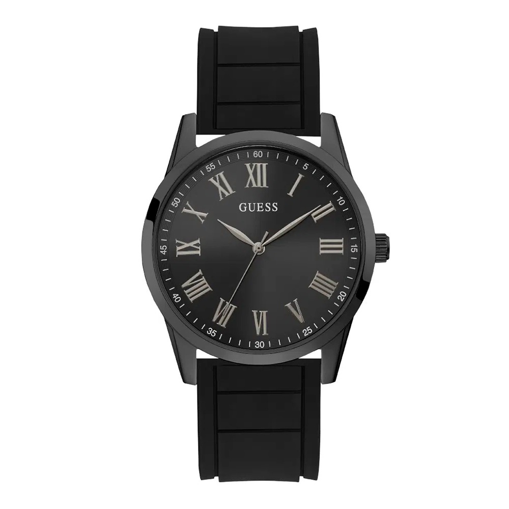 Relógio Guess Analógico Aço Mostrador Preto GW0362G1