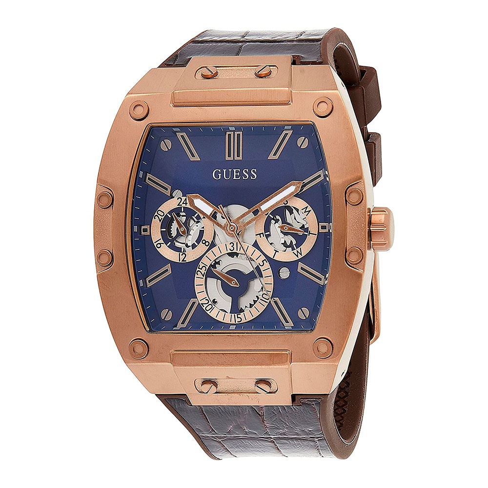 Relógio Guess Aço Analógico Pulseira Marrom GW0202G2