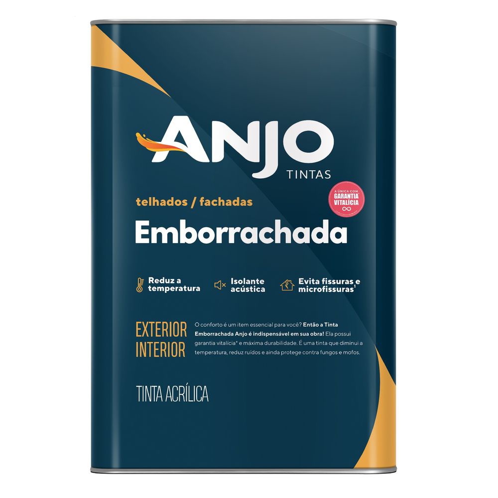TINTA EMBORRACHADA BRANCA 18L - ANJO | Nobel Tintas