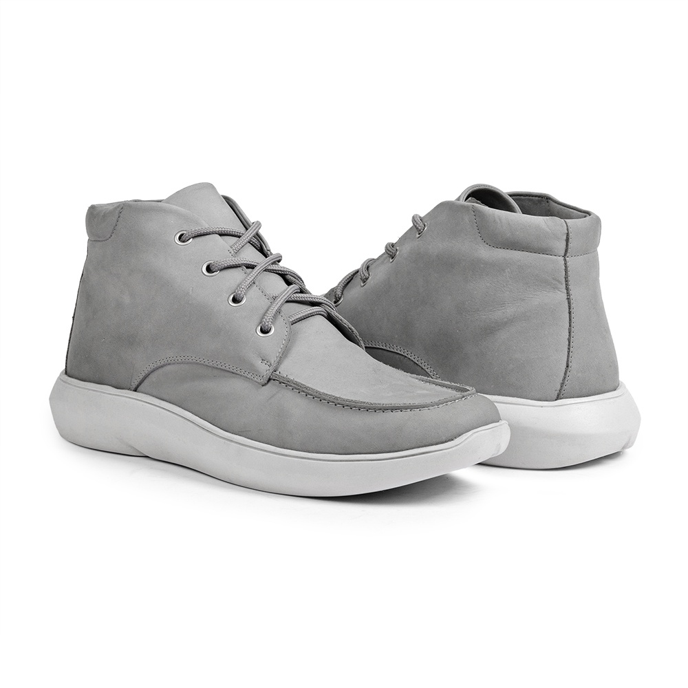 Bota Masculina San Martin Cinza- Forrada Com Lã Para Neve E Impermeável ...