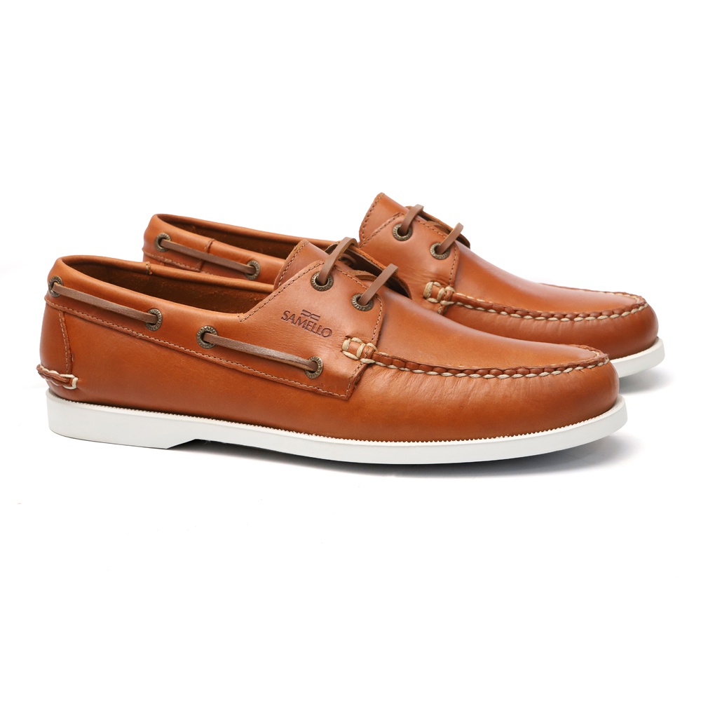 Deckshoes Masculino Jerry Pull Up Caramelo Samello | SAMELLO