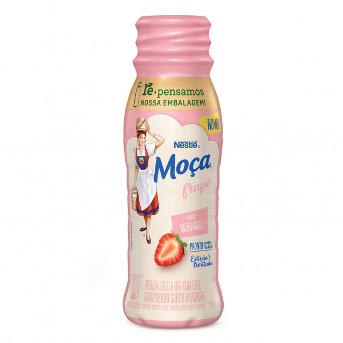 Moça Bebida Lactea Morango Garrafa 190ml | Day 2 Day