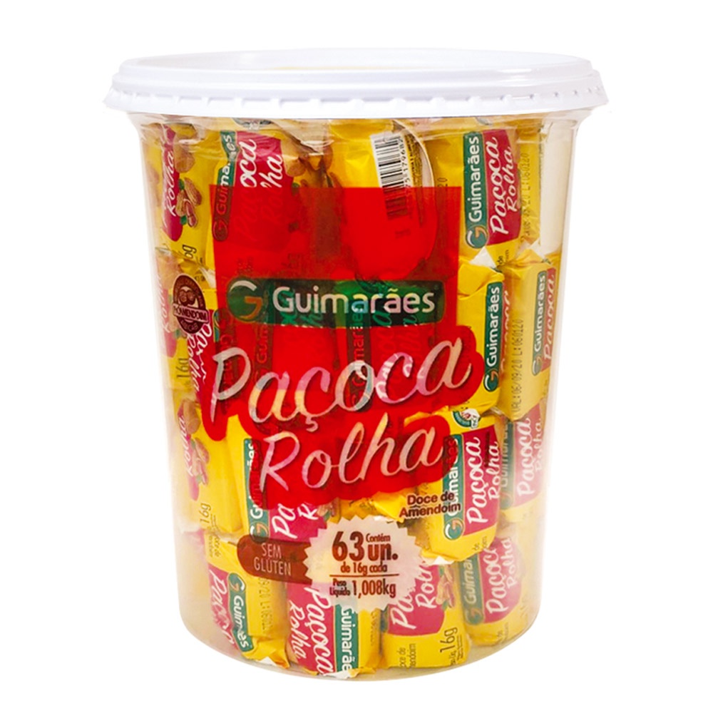 Paçoca Rolha Pote 1.008kg | GUIMARÃES