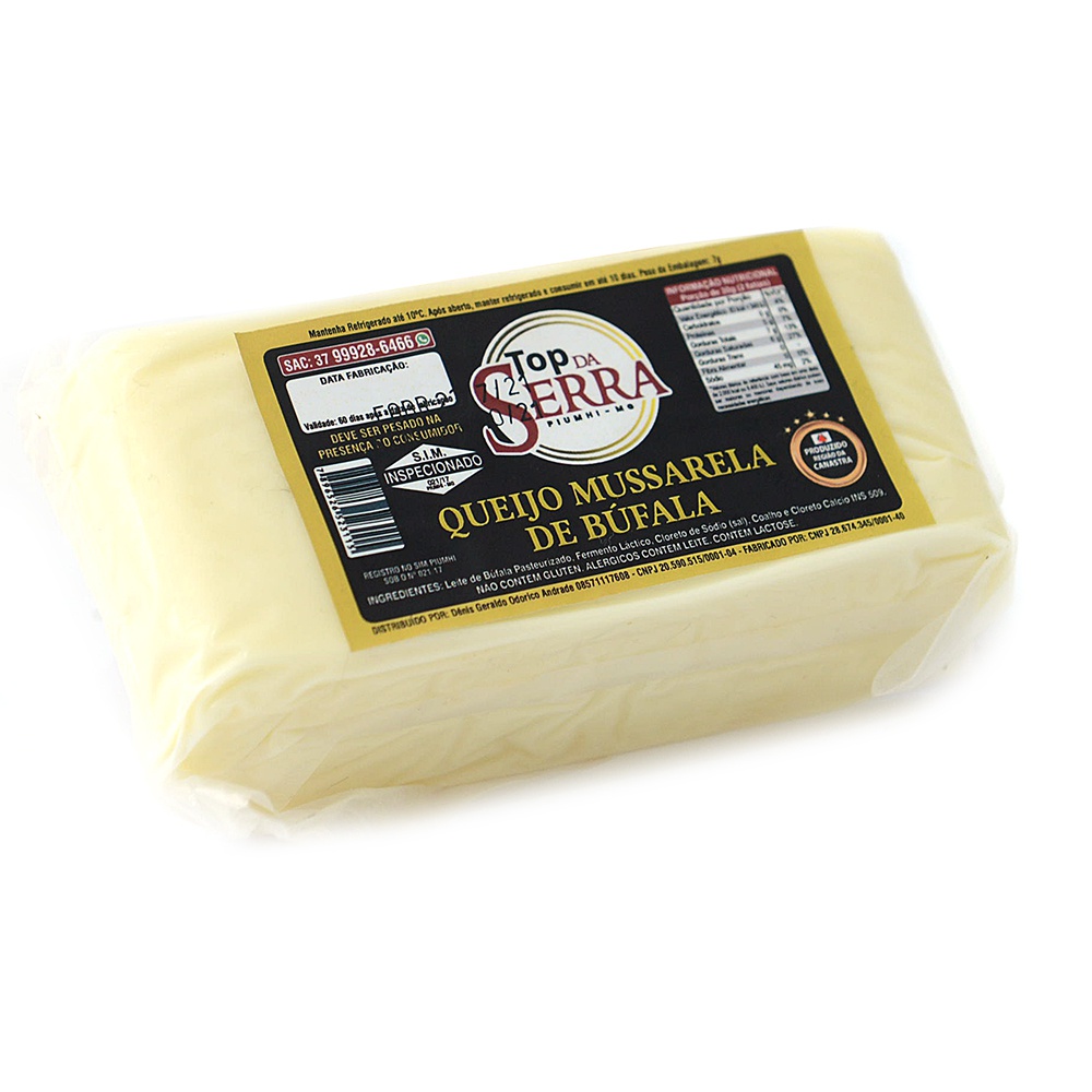 Mussarela De BÚfala Barra | QUEIJOS TOP DA SERRA