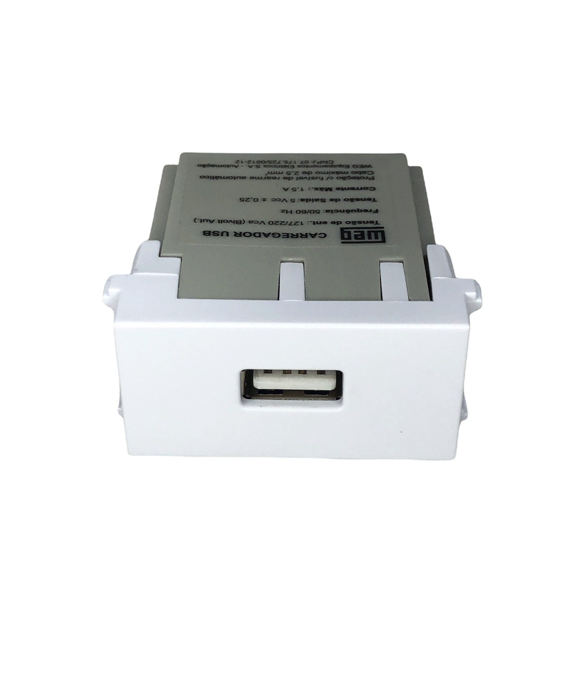 Modulo de Tomada USB Weg Refinatto Branco 127 / 220V | MAQPART