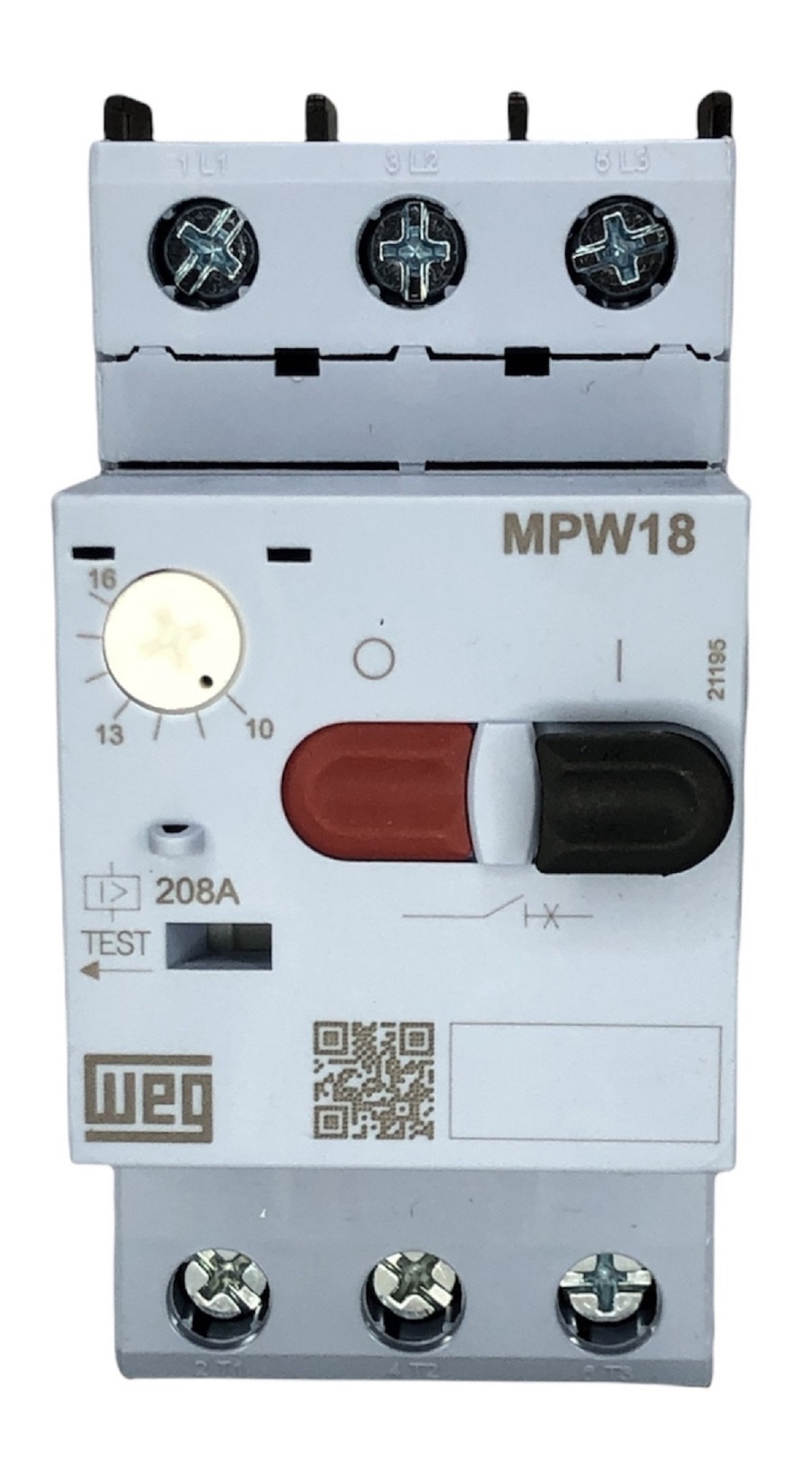 Disjuntor Motor 18A Weg MPW18-3-U016 Faixa Ajustavel 10-16A | MAQPART