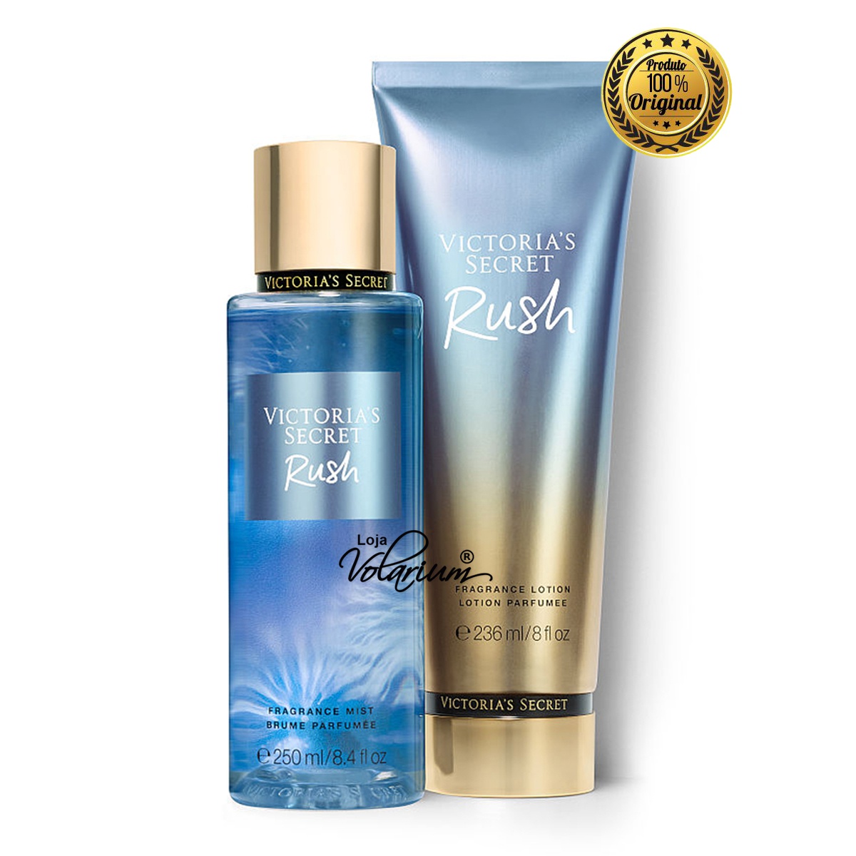 KIT CREME HIDRATANTE + BODY SPLASH VICTORIA'S SECRET RUSH IMPORTADO ...