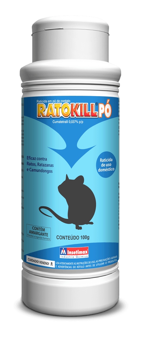 Raticida em pó Ratokill 100g - Insetimax | AGROCAC