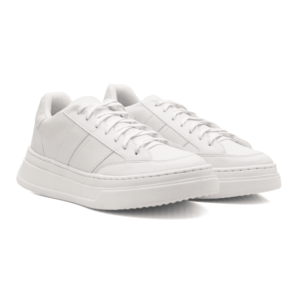 Tênis Masculino Estilo Street Sola Alta Confortável Branco | Artoro ...