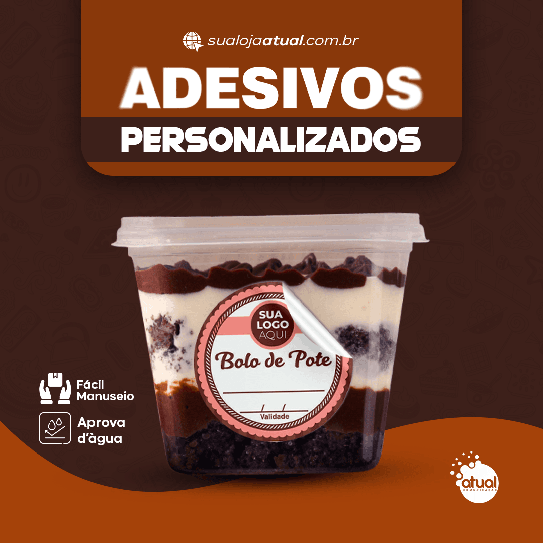 Rótulos Adesivos Em Vinil à Prova Dágua Atual Adesivos