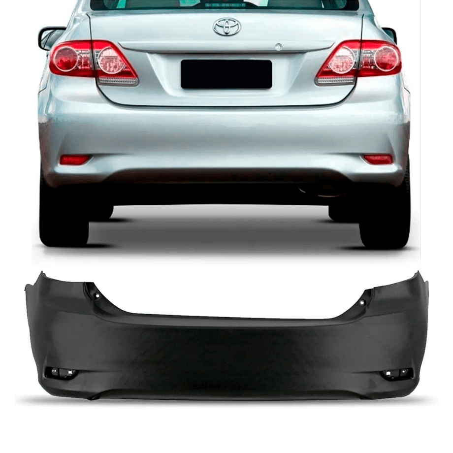 Para-choque Traseiro Corolla de 2012 á 2014 - Preto Liso | Dominio Auto ...